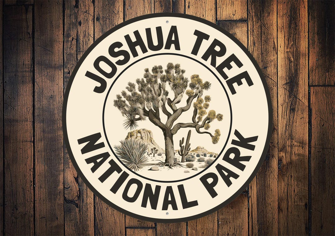 Joshua Tree Sign, Joshua Tree National Park, National Parks, Custom ...