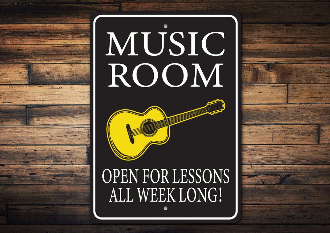 Music Room Open Sign Music Room Music Room Gift Guitar - Etsy