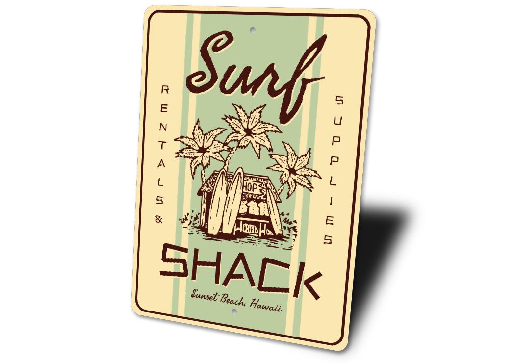 Surf Shack Sign, Surfboard Rentals, Surfer Hangout Sign, Surf Shack ...