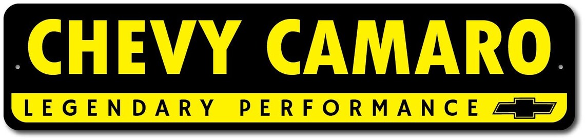 Chevy Camaro Sign Camaro Decor Camaro Gift Chevy Bowtie - Etsy