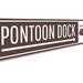 Pontoon Dock Sign, Pontoon Owner, Boat Dock Sign, Boating Dock, Pontoon ...