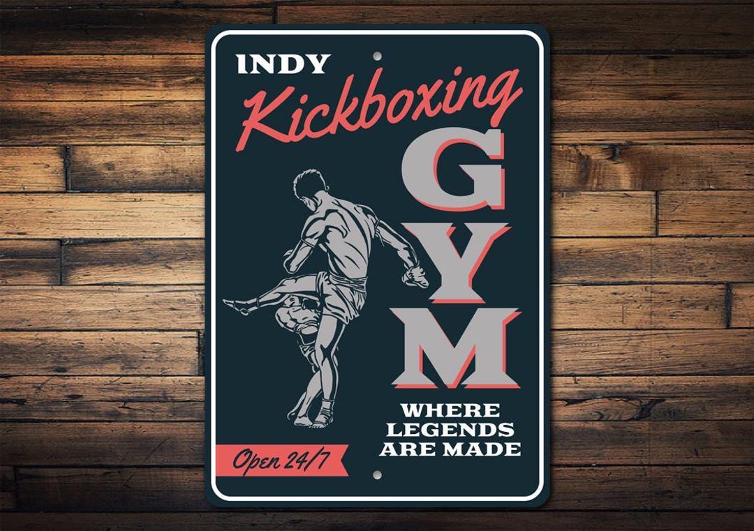 Kickboxing Gym Sign, Gym Entrance Sign, Custom Name, Kickboxing Decor ...