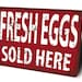 Fresh Eggs Sign Rustic Egg Sign Chicken Eggs Sign Chicken - Etsy