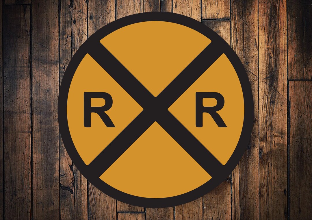 Railroad Crossing, Train Crossing Sign, Railroad Decor, Train Lovers ...