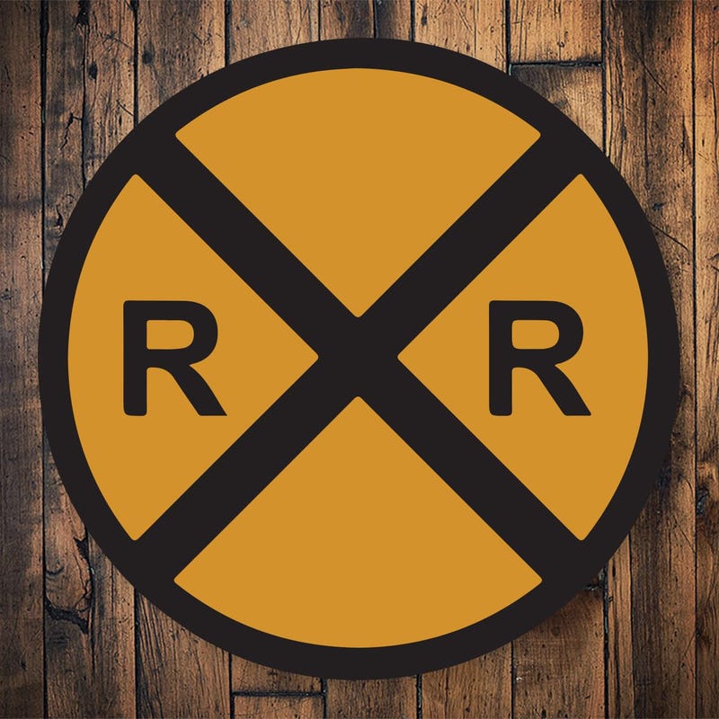 Railroad Crossing Wall - Etsy