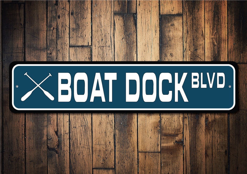 Boat Dock Sign Boat Dock Decor Boat Docks Boat House Sign | Etsy