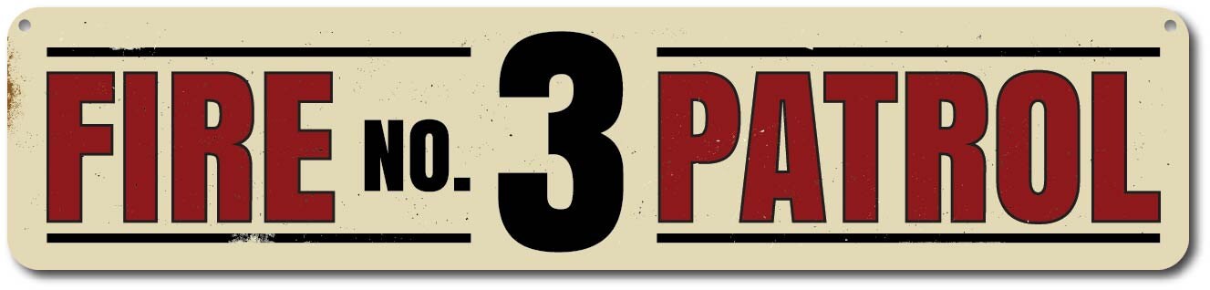 Fire Patrol Number Sign Personalized Fire Station Sign | Etsy