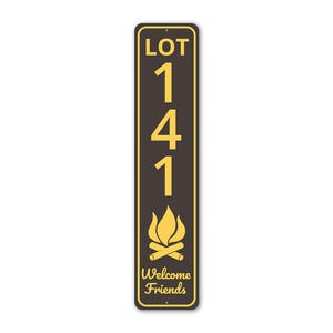 Campsite Welcome Sign, Camping Welcome Sign, Camper Number Sign, Camp ...