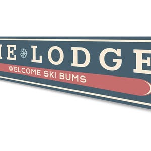 The Lodge Sign, Custom Lodge Sign, Sign for Skiing Lodge, Ski Decor ...