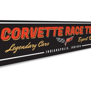 Corvette Racing Sign, Corvette Garage Sign, Decor for Corvette Garage ...