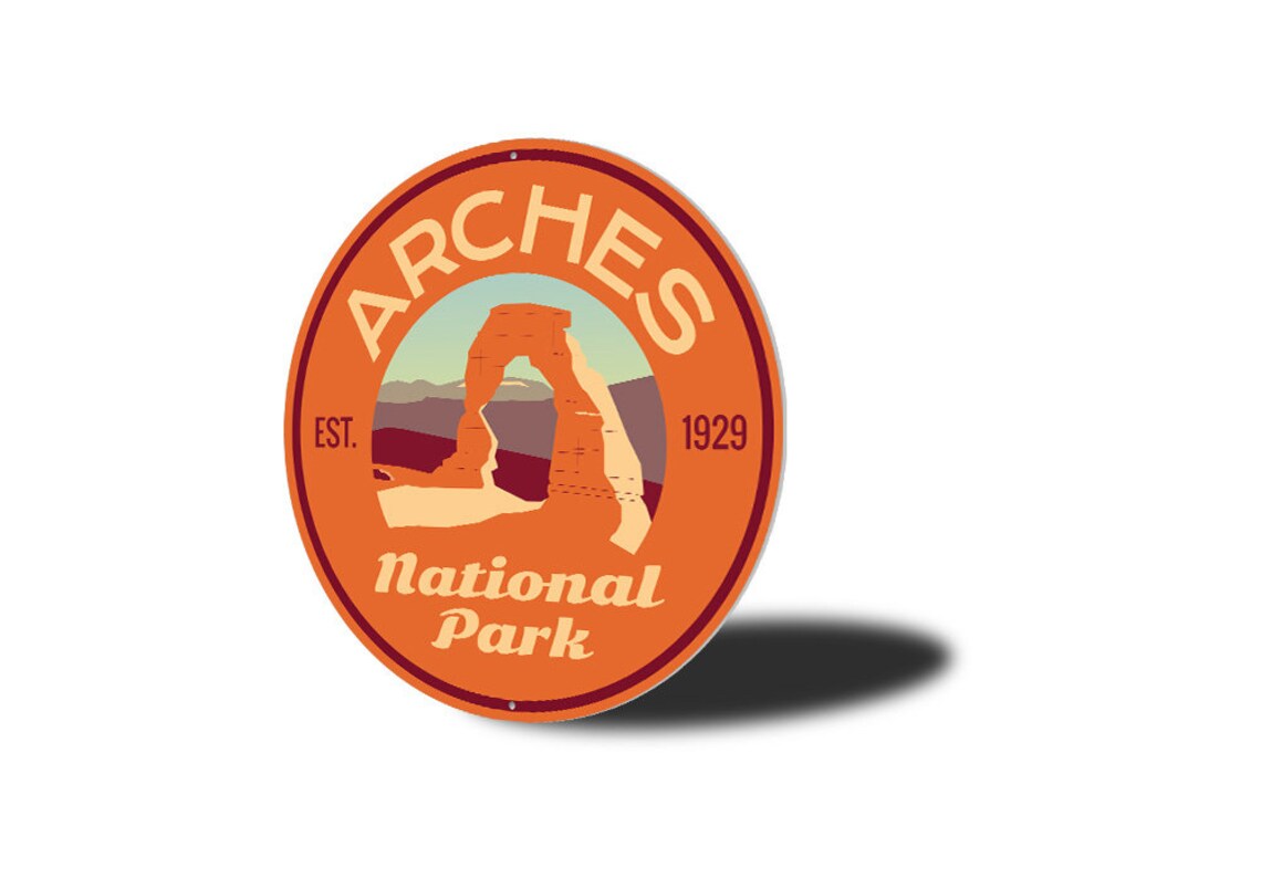 Arches National Park Sign Arches Park Decor Desert Arches - Etsy