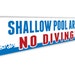 Shallow Pool Area Sign, Pool Caution Sign, No Diving Pool Sign, Pool ...