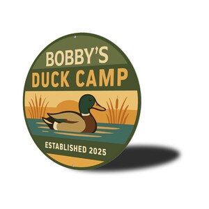 Custom Duck Camp Sign, Duck Camp Decor, Personalized Name, Established ...