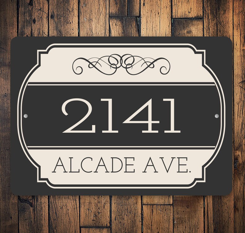 Vintage Street Sign Street Number Sign Custom Street Sign - Etsy