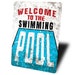 Swimming Pool Sign, Vintage Pool Sign, Pool Decor Sign, Pool Lovers ...