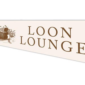 Loon Lounge Sign, Loon Lounge Decor, Loon Lover Lake, Loon Sign, Loon ...
