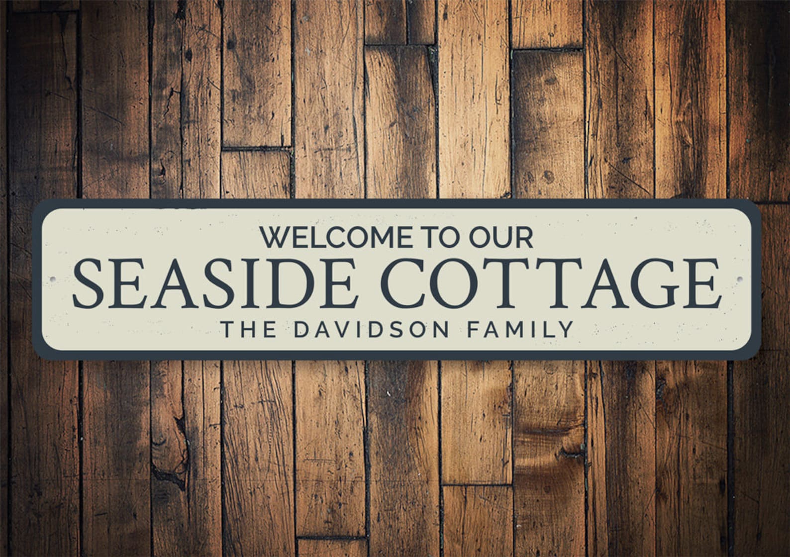Cottage Sign Personalized Welcome Sign Custom Family Name | Etsy