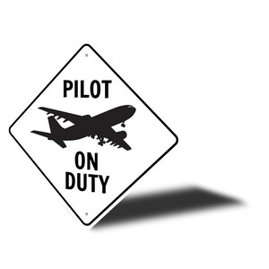 Pilot on Duty Sign, Pilot Sign, Pilot Lover Decor, Airplane Pilot Sign ...