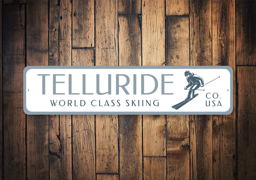 World Class Skiing Sign Custom Ski Sign Ski Location Decor - Etsy