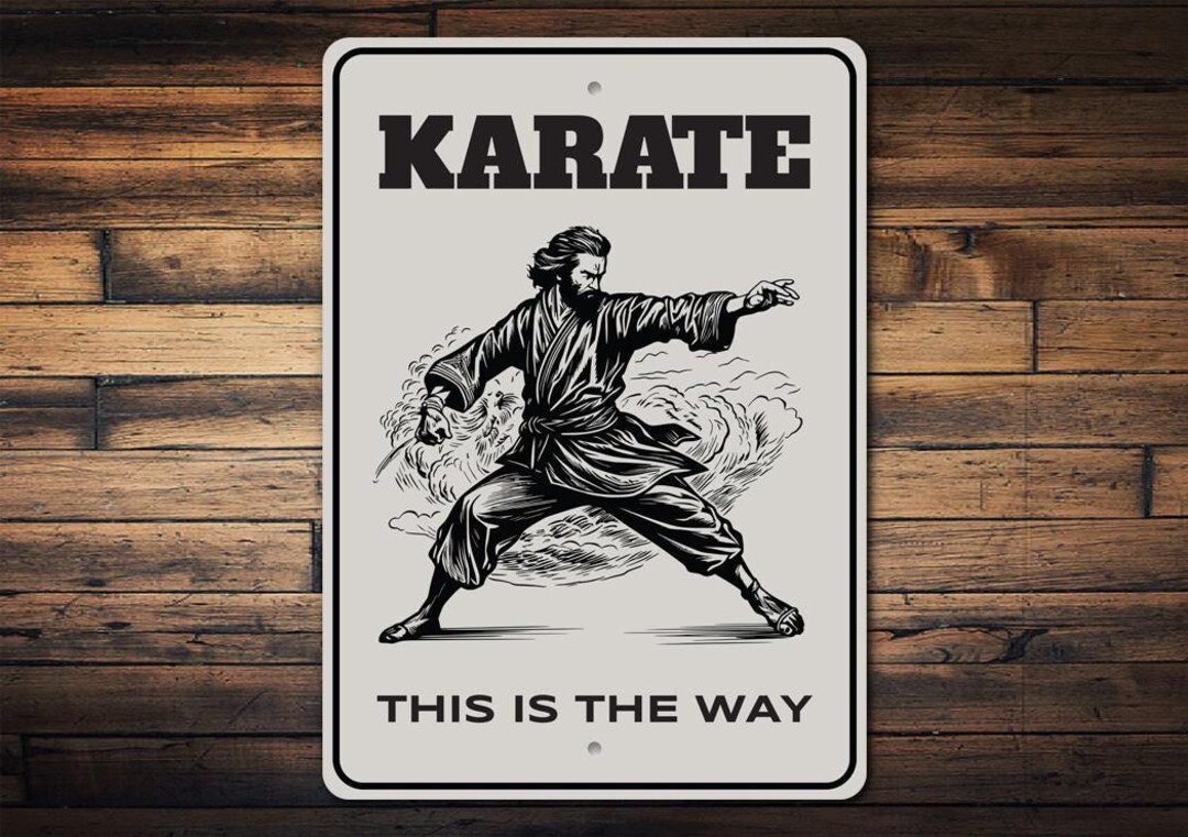 Karate This is the Way Sign, Martial Arts Decor, Karate Wall Decor ...