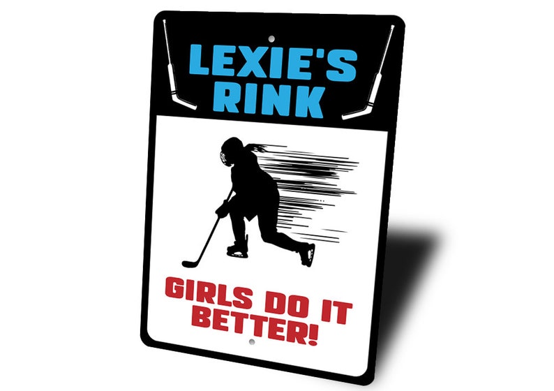 Girl Hockey Sign Custom Hockey Sign Girl Hockey Room Custom - Etsy