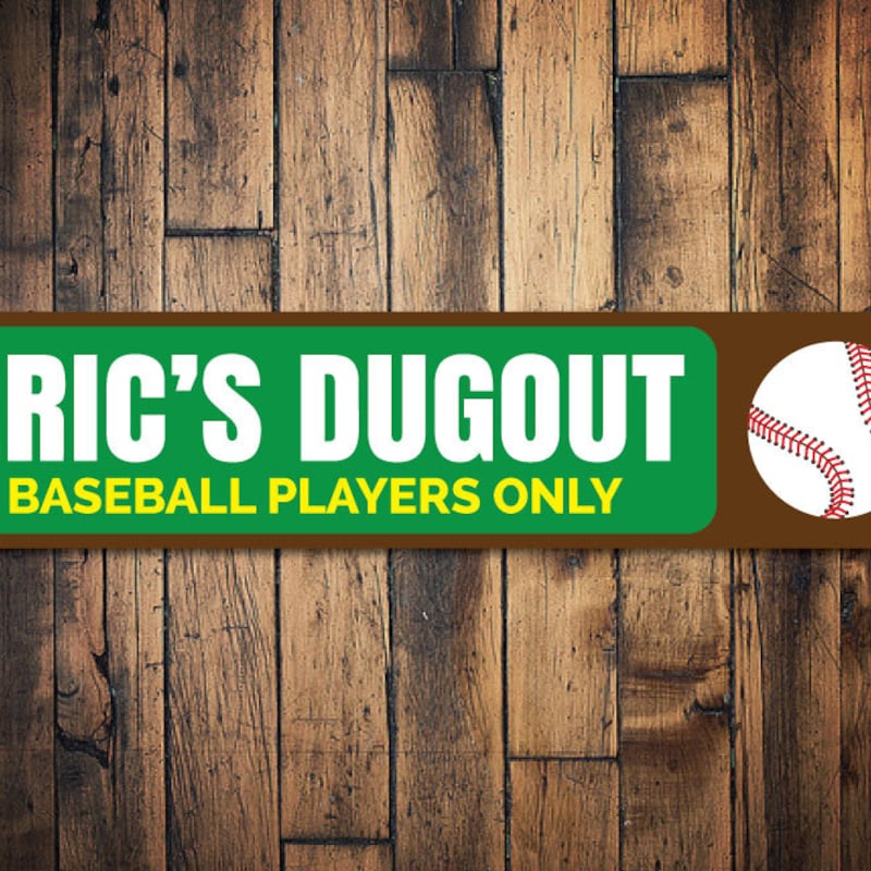 Baseball Dugout Sign - Etsy