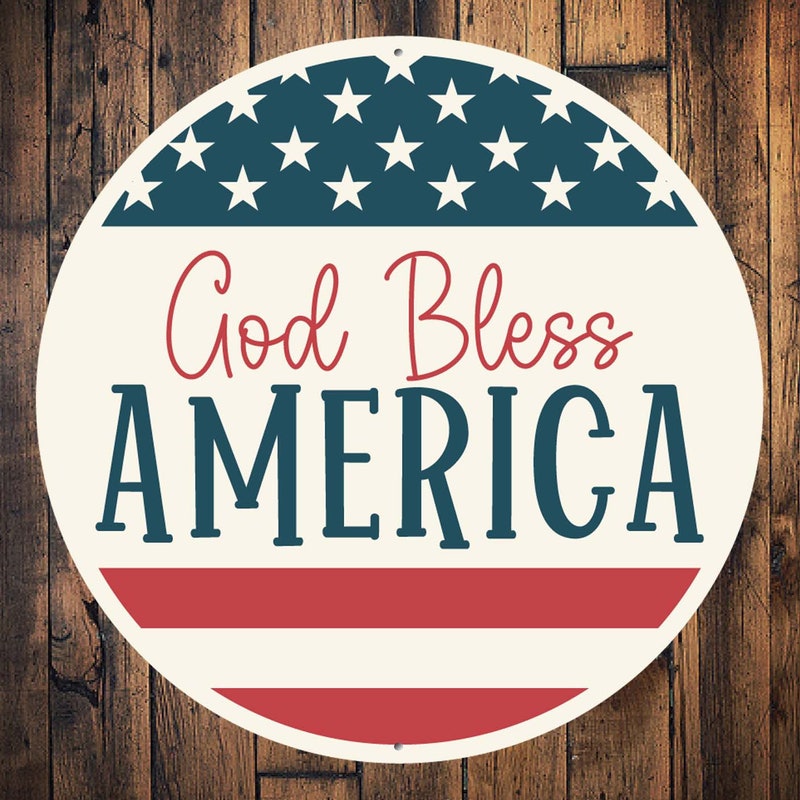 God Bless America Sign - Etsy