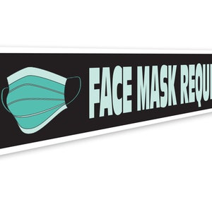 Face Mask Sign, Face Mask Required, Sign for Store, Corona Decor, Decor ...
