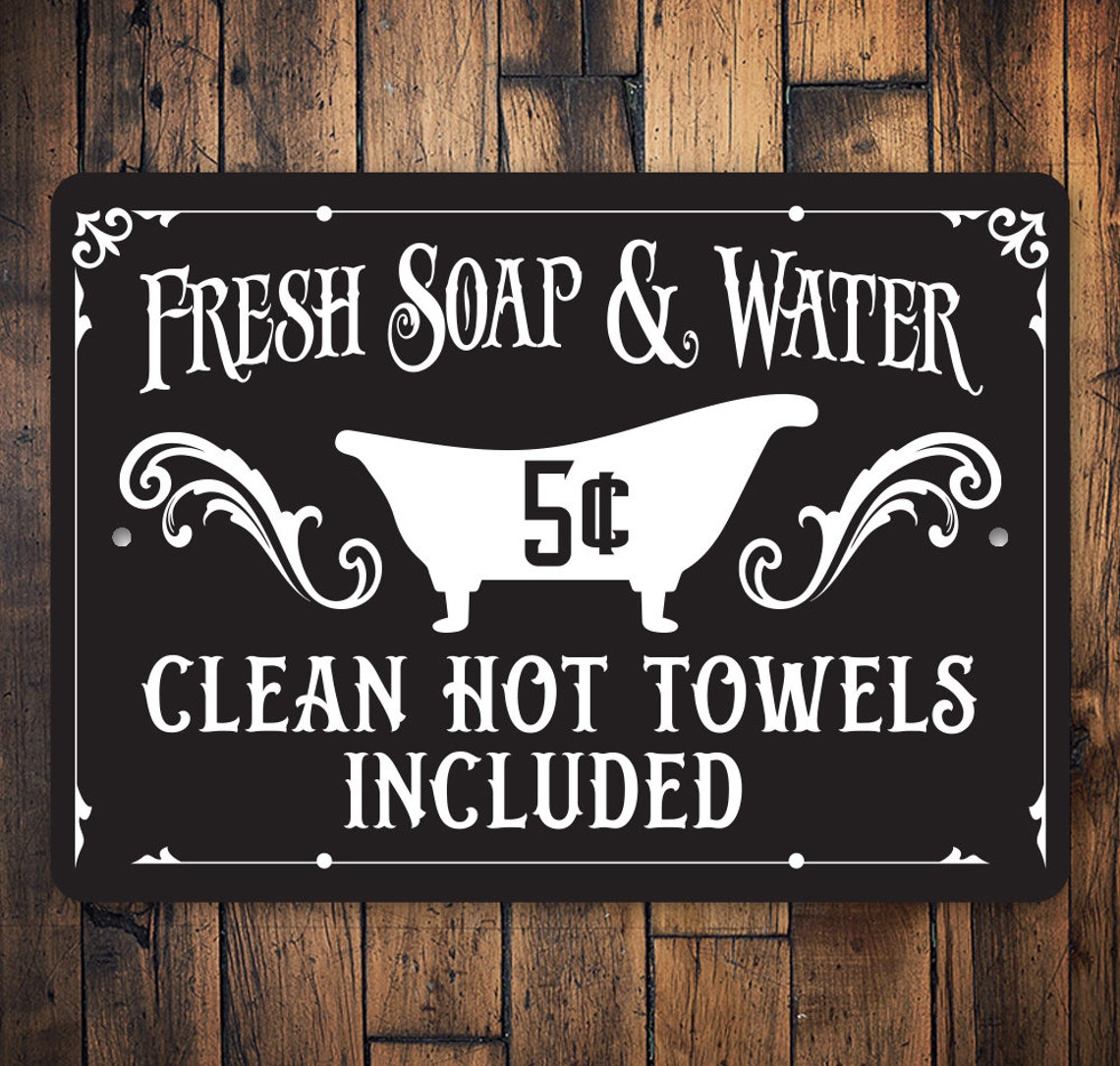 Fresh Soap & Water Sign Fresh Bath Sign Vintage Bath Sign - Etsy