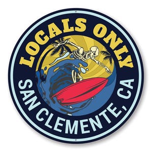 Locals Only Surf, Surfer Decor, Sign for Surf, Surfer Home, Big Wave ...