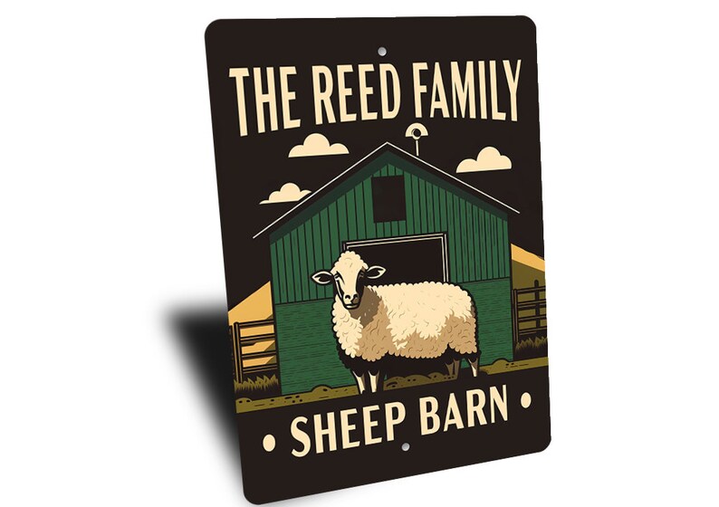 Custom Sheep Barn Sign Sheep Barn Sign Retro Sheep Decor - Etsy