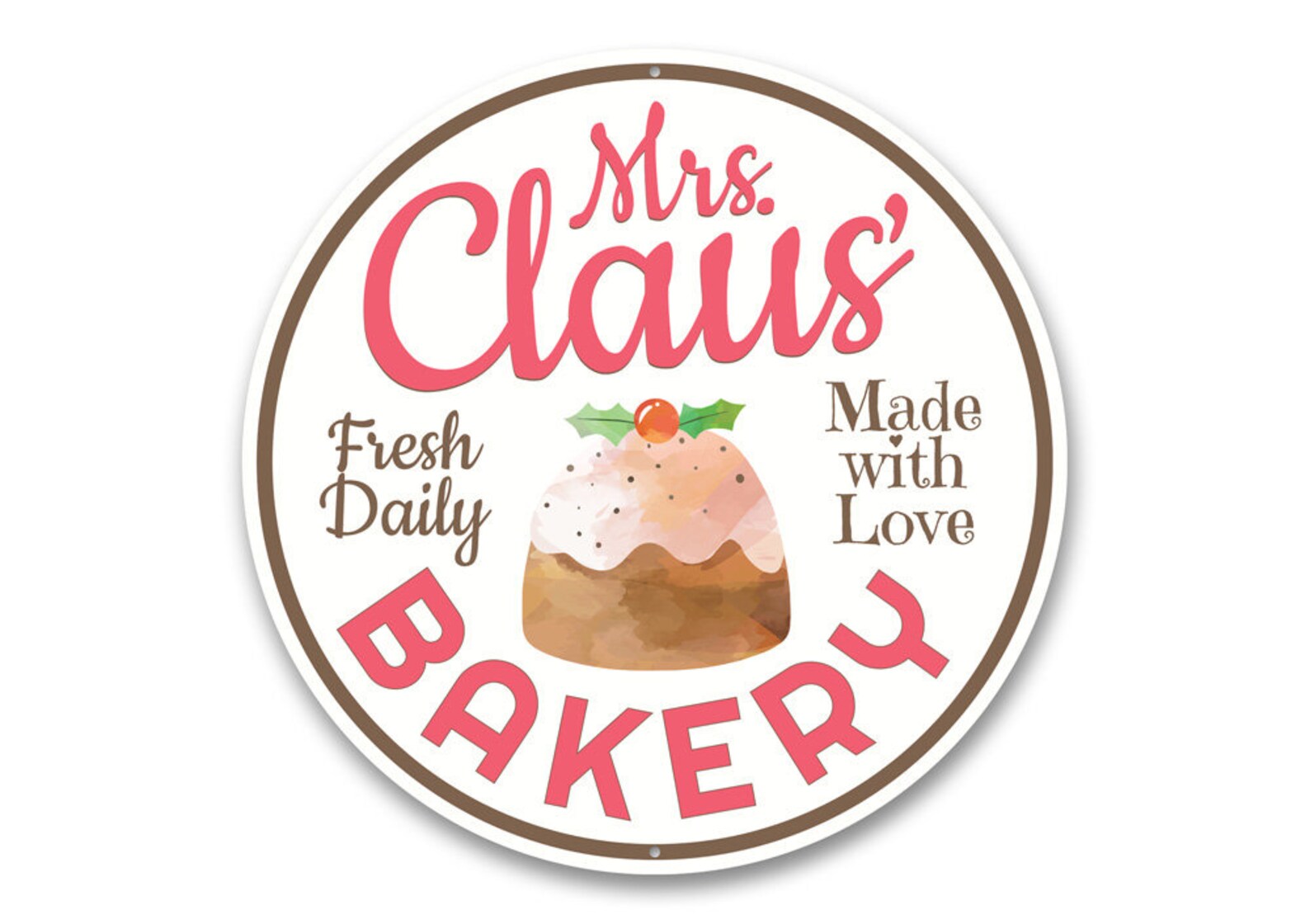 Mrs Claus Decor, Mrs Claus Bake Shop, Bake Shop Sign, Bakers Decor ...