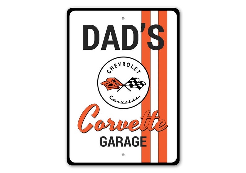 Dads Corvette Decoration Corvette Sign Corvette Lover Decor - Etsy