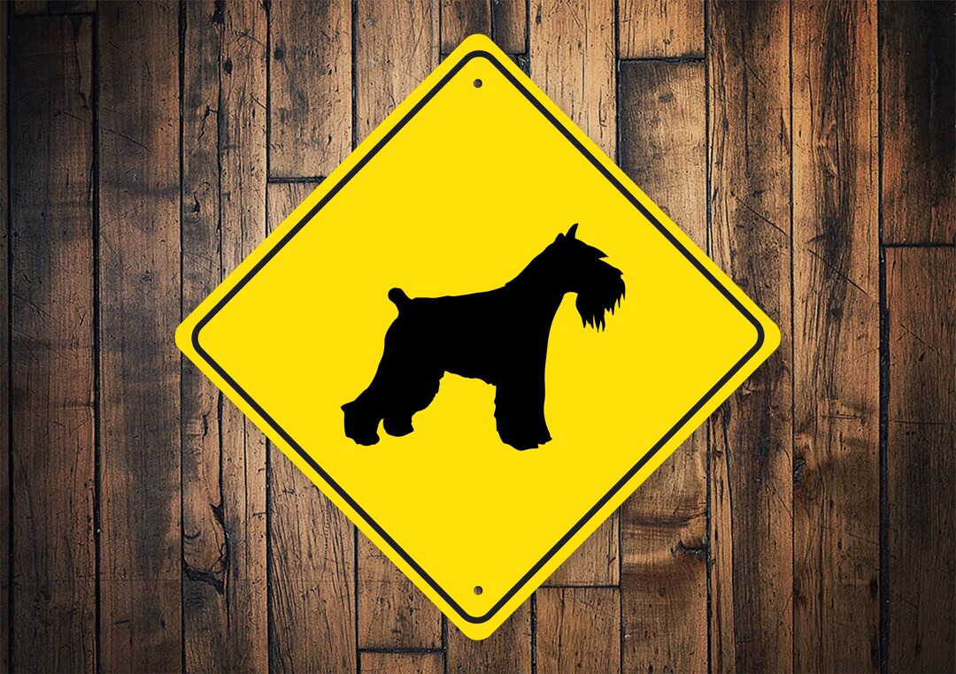 Giant Schnauzer Sign, Giant Schnauzer Gift, Giant Schnauzer Crossing ...