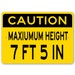 Maximum Height Sign Caution Height Limit Height Limit Sign - Etsy