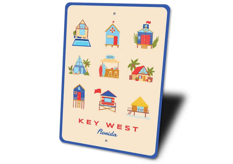 Key West Sign Custom Beach Sign Florida Decor Key West - Etsy