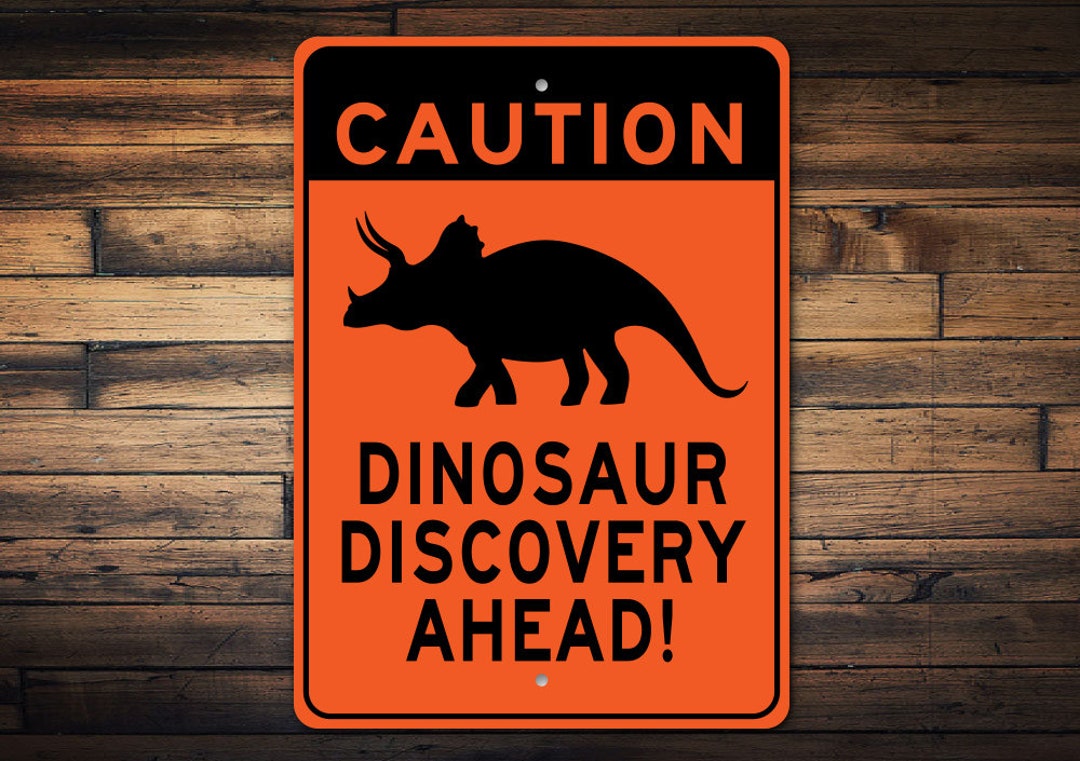 Kid Dinosaur Room Sign, Custom Dinosaur Sign, Caution Dinosaur Sign ...
