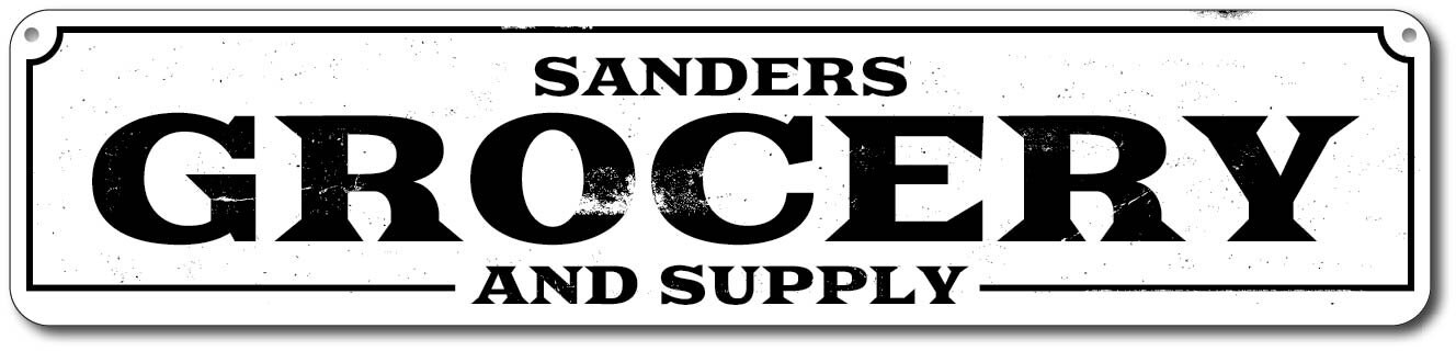 Grocery & Supply Sign Personalized Shop Owner Name Sign - Etsy