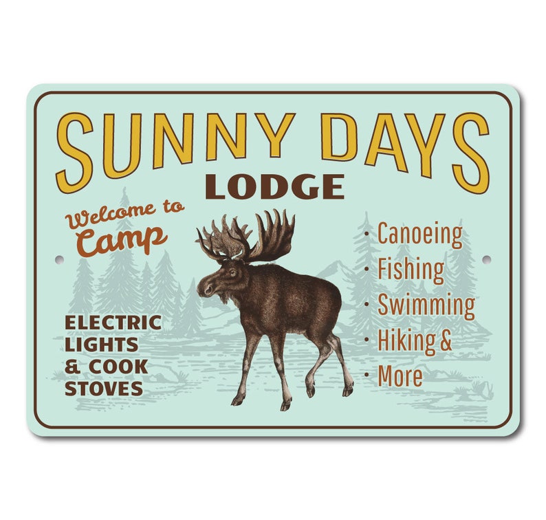 Lodge Name Sign Custom Lodge Sign Moose Lodge Decor Moose - Etsy