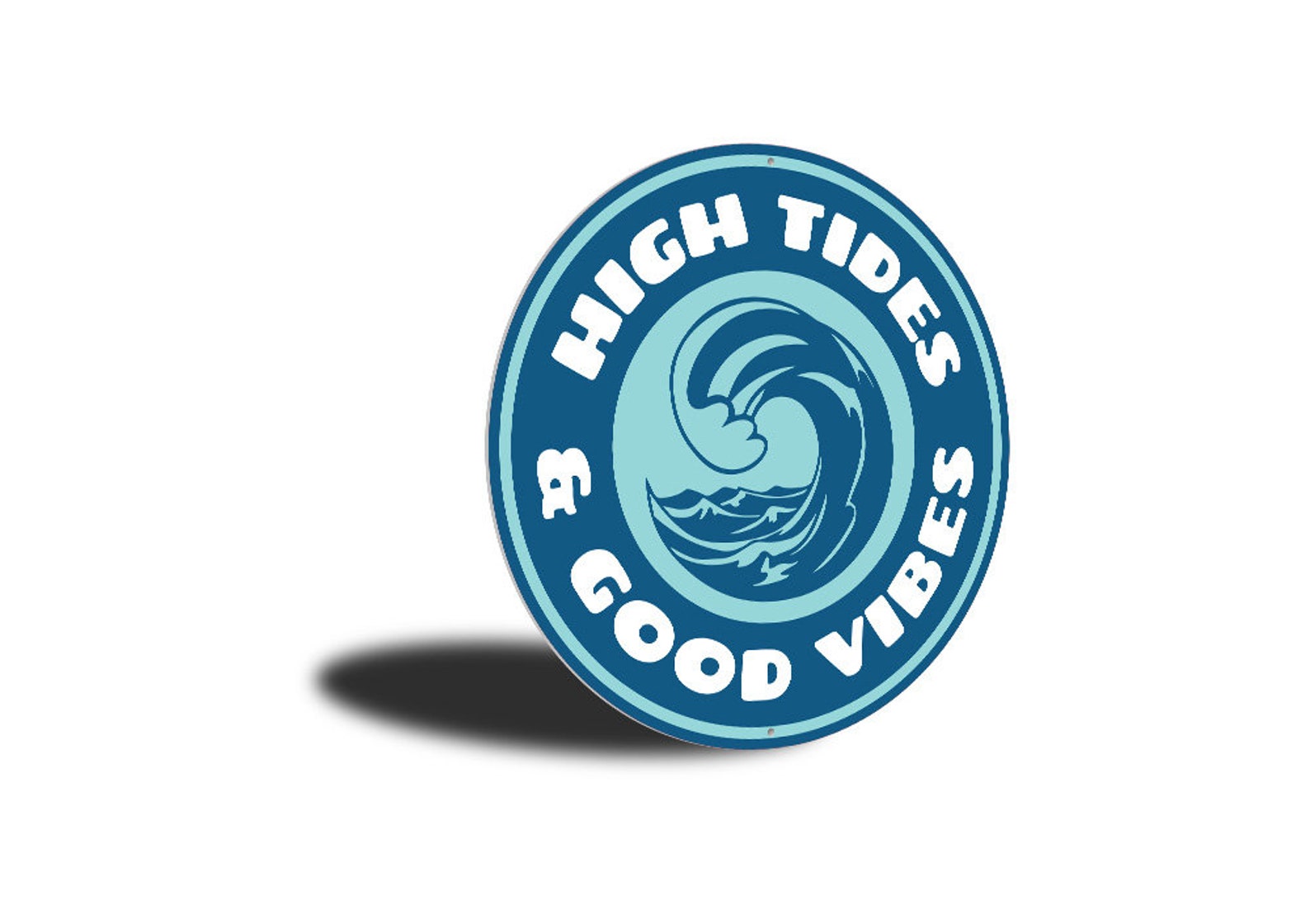 High Tides and Good Vibes High Tides Sign Big Wave Signs | Etsy