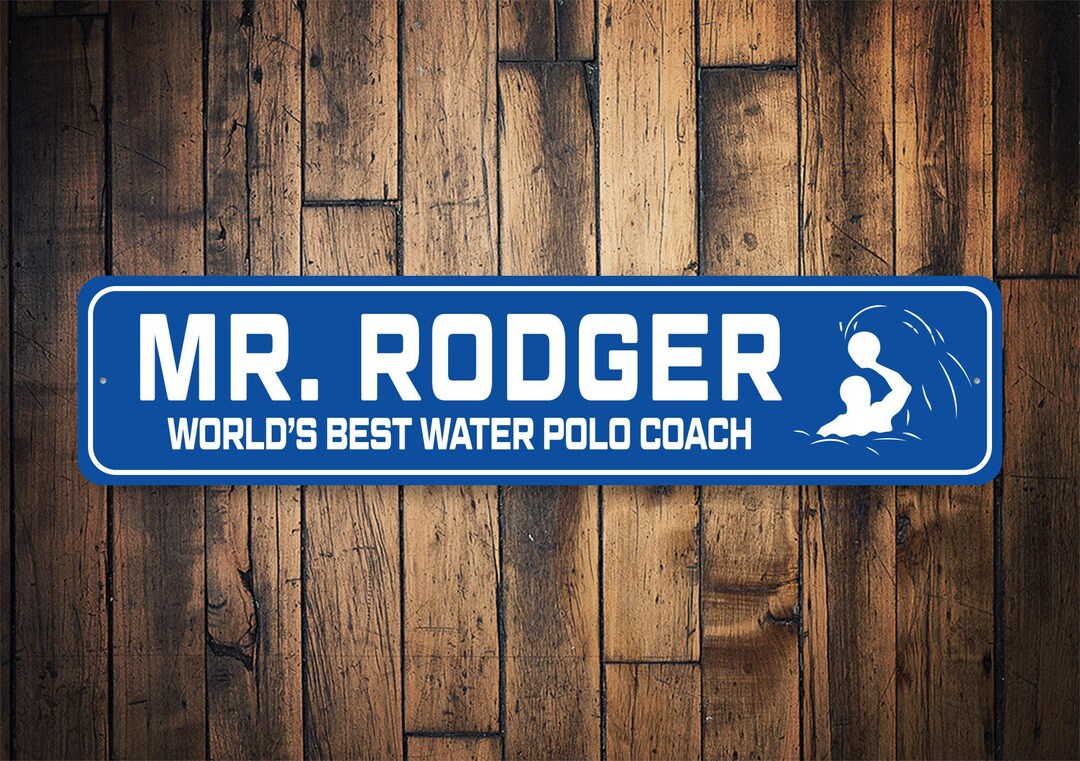 Water Polo Coach Sign, Water Polo Gift, Custom Water Polo Sign, Water ...