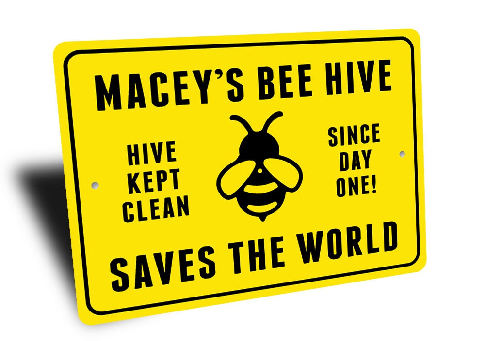 Personal Beehive Sign Beehive Decor Decor for Bees Bee - Etsy