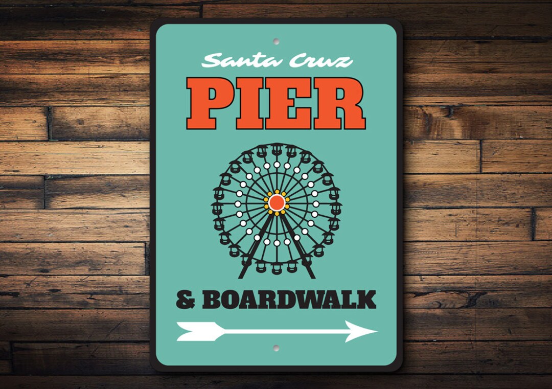 Santa Cruz Sign, Santa Cruz Decor, Santa Pier Decor, Santa Pier, Beach ...