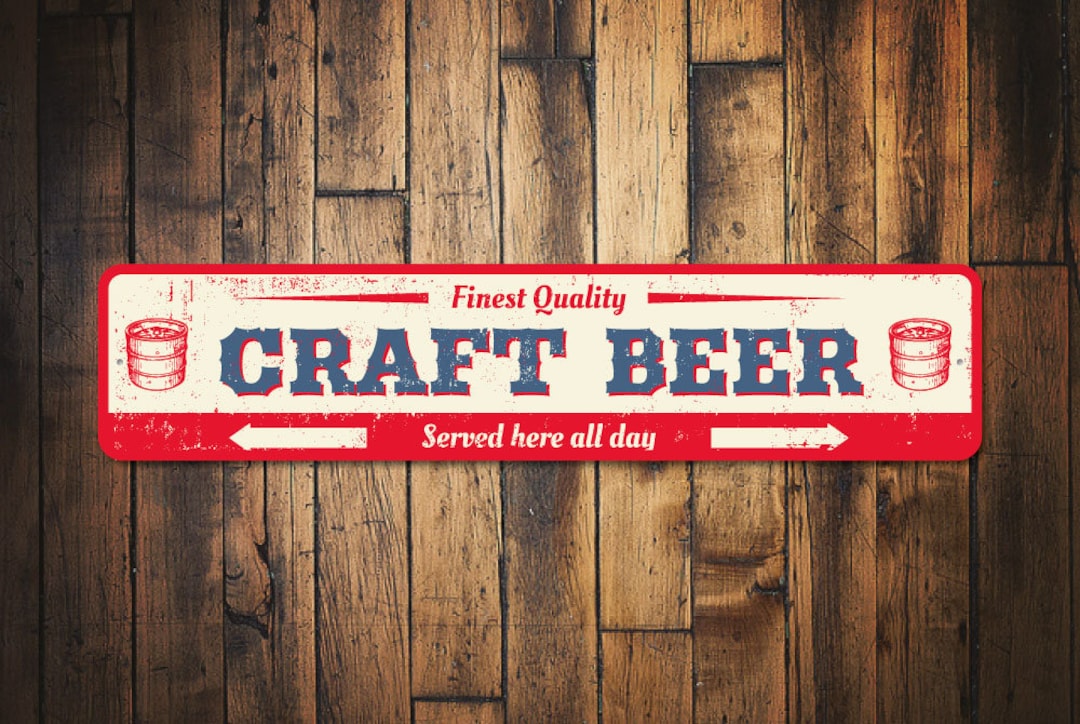Craft Beer Sign, Custom Brewer Gift for Brewery Decor, Craft Beer Decor ...