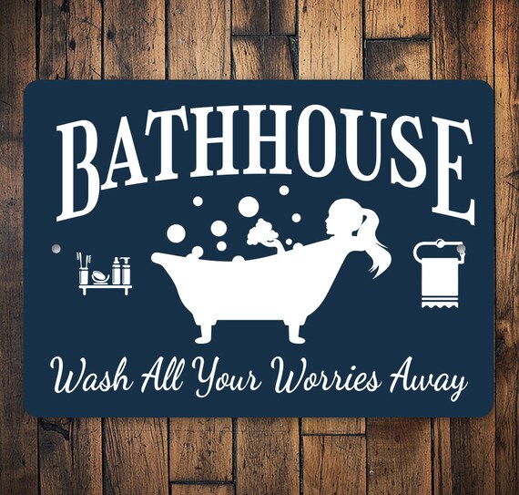 Bathhouse Sign Bathhouse Gift Home Bathhouse Family Bath - Etsy