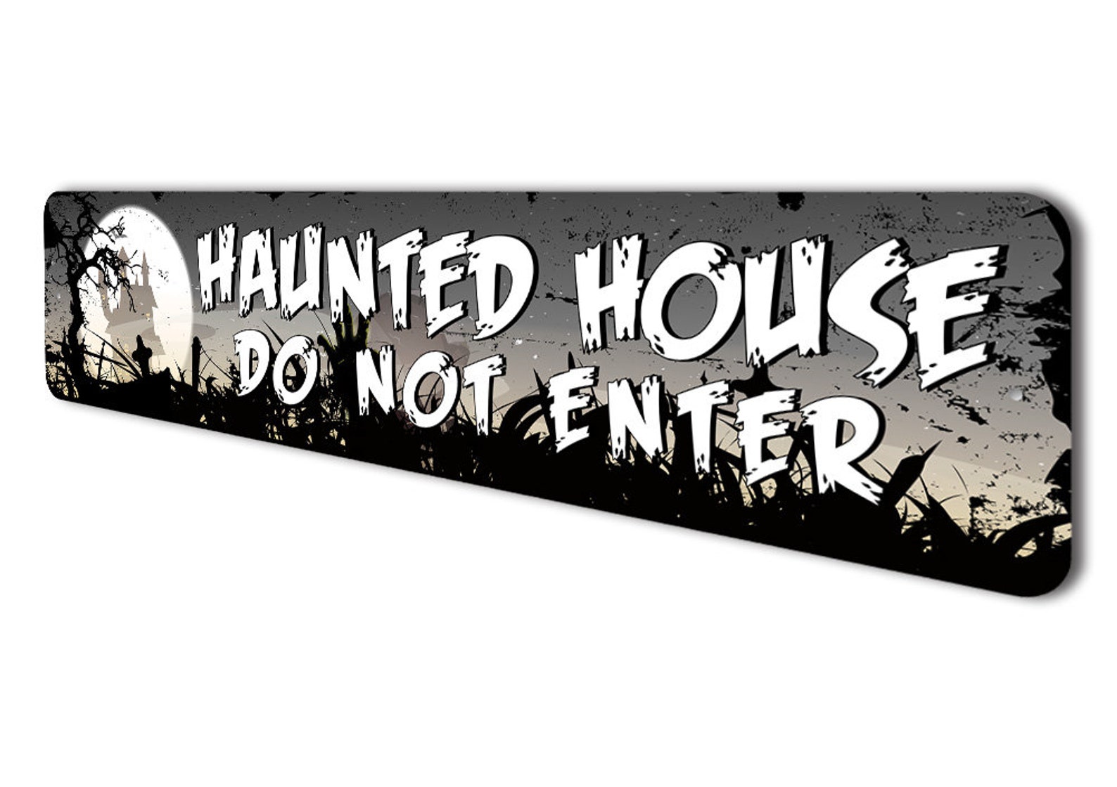 Do Not Enter Sign Haunted House Sign Haunted Decor Scary - Etsy