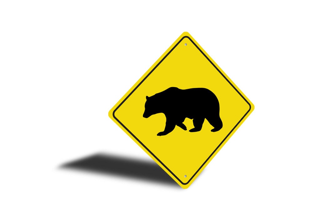 Señal de cruce de osos cruce de osos señal de diamante de - Etsy México