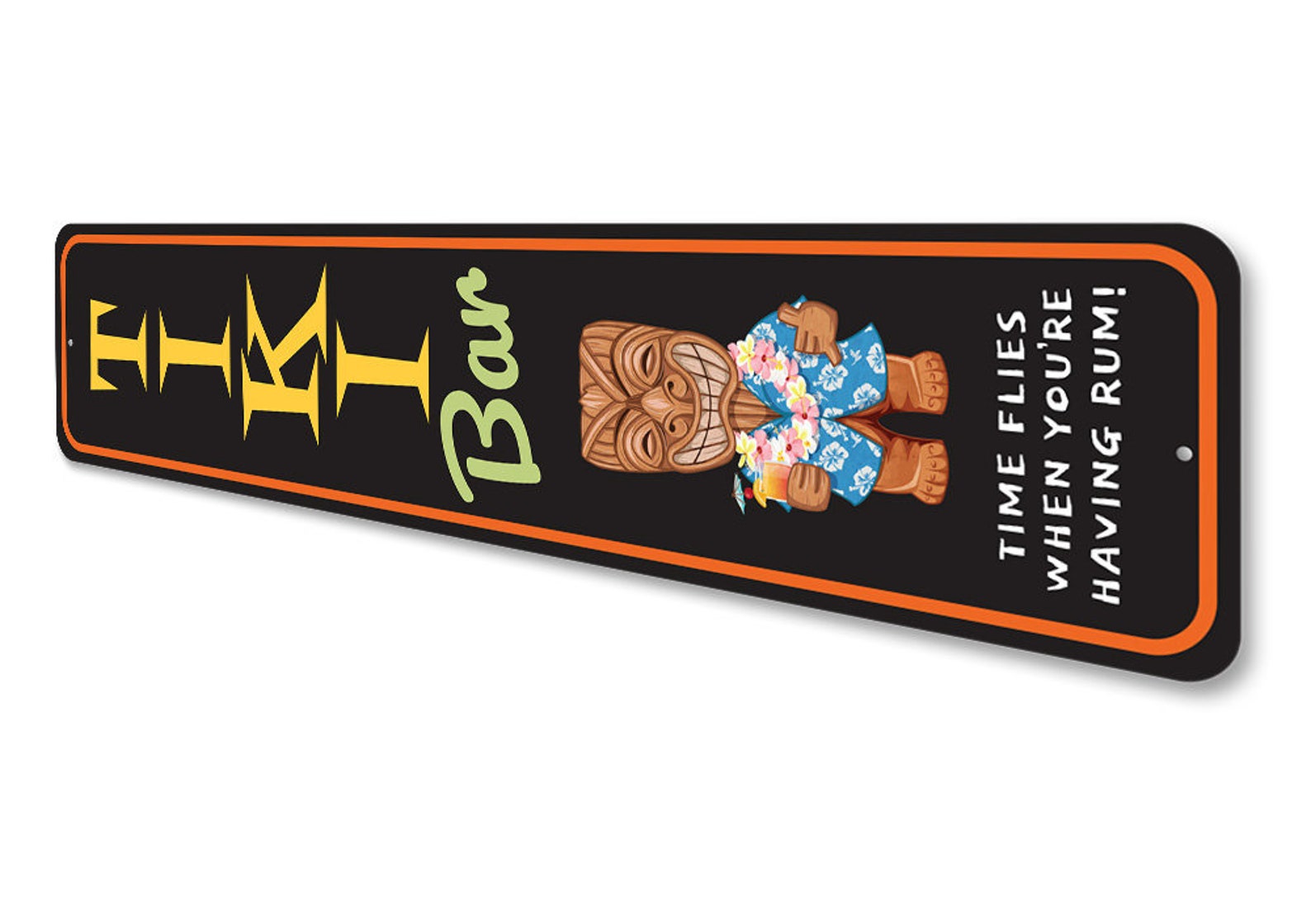 Funny Tiki Decor Tiki Home Sign Funny Drinking Sign Time - Etsy