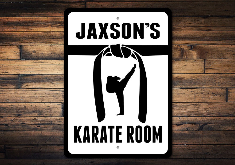 Custom Karate Sign Karate Kid Decor Karate Kid Karate - Etsy