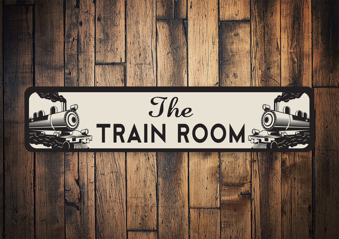 The Train Room Sign, Train Room, Train Wall Decor, Train Rooms, Custom ...